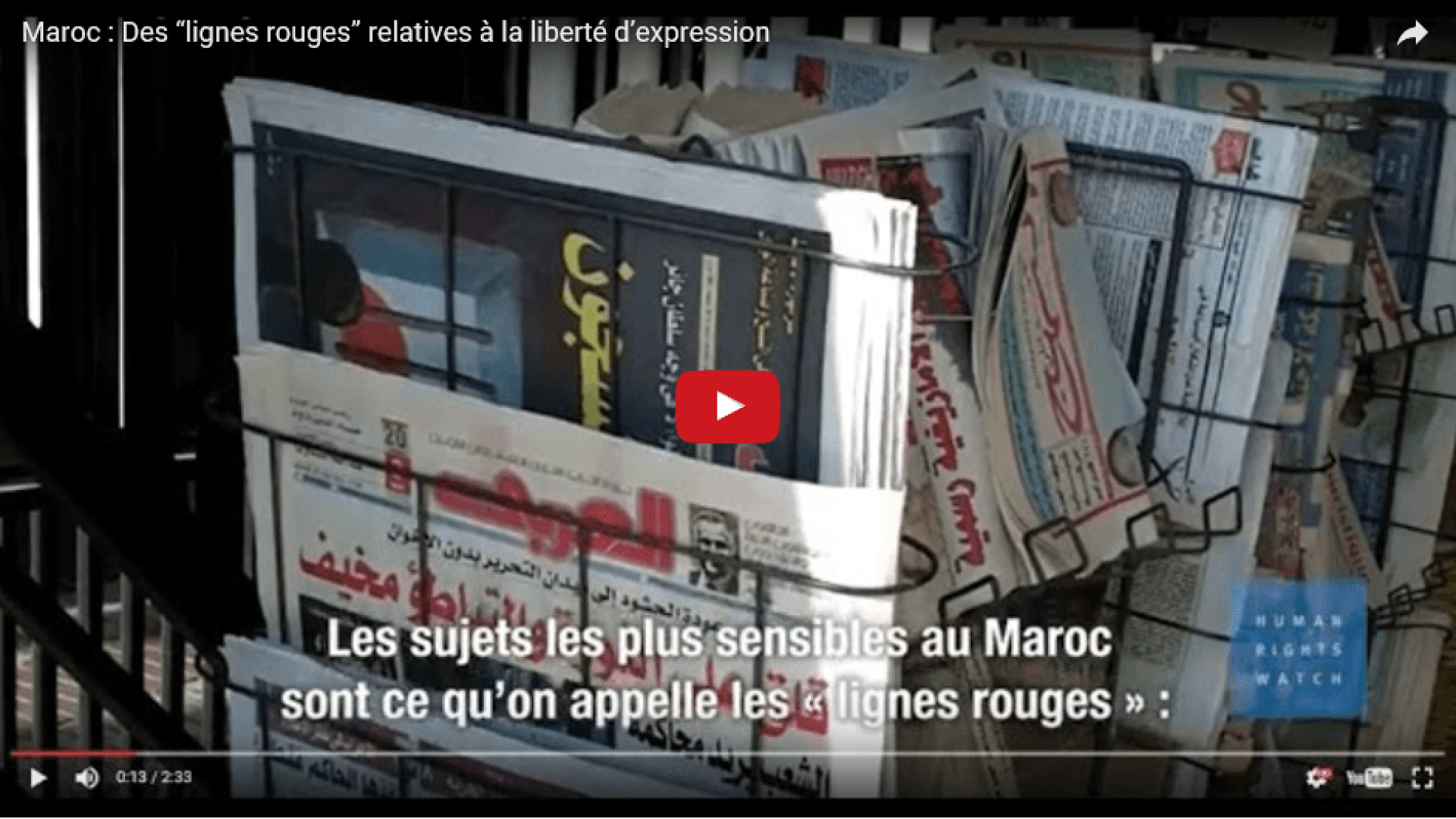 Maroc : Les lignes rouges restent rouges | Human Rights Watch