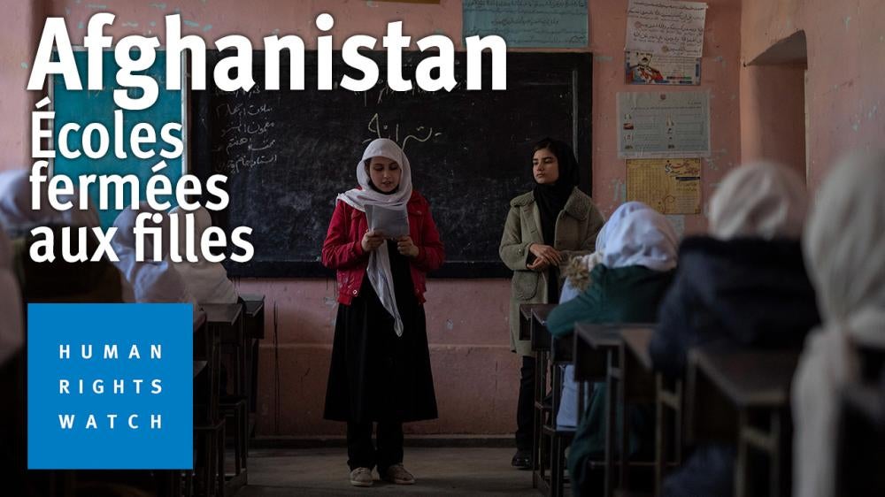 Afghanistan : Les filles durement touchées par l’interdiction de suivre ...