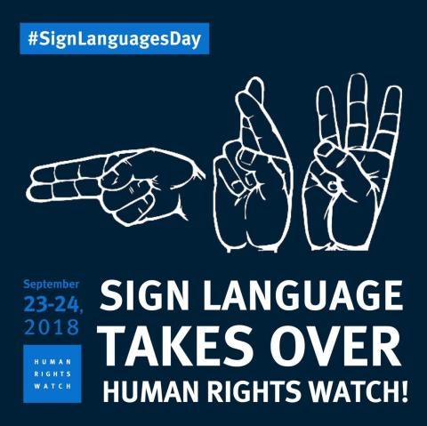 Sign Language Key to Deaf People’s Rights | Human Rights Watch