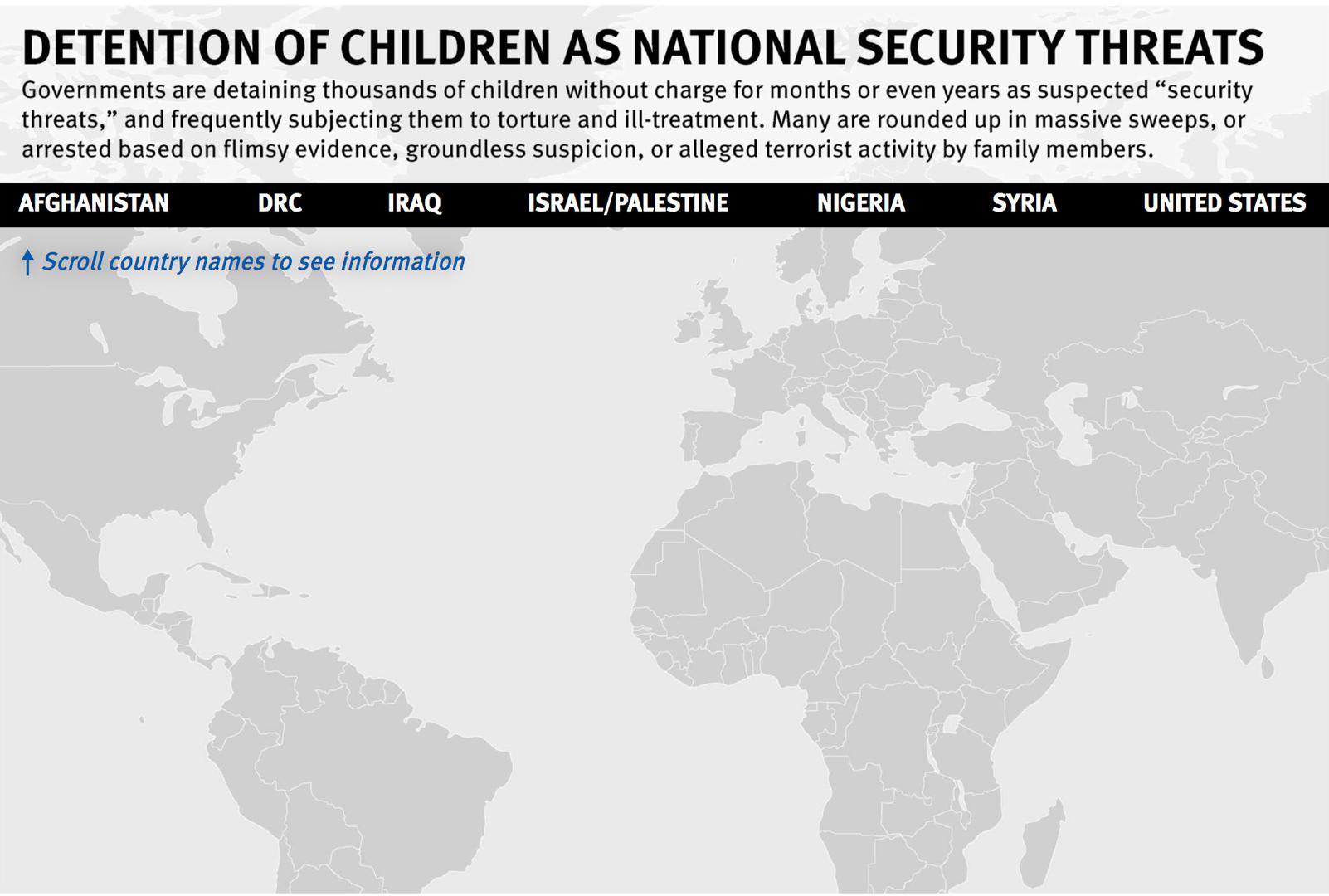 Abuses against Children Detained as National Security Threats | HRW