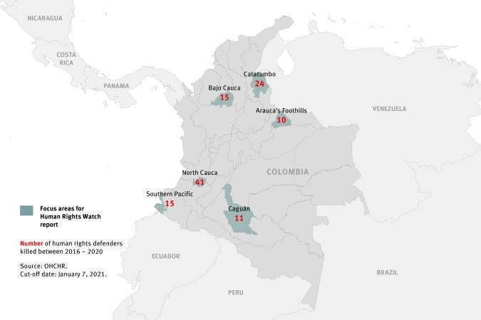 Left Undefended: Killings of Rights Defenders in Colombia’s Remote ...