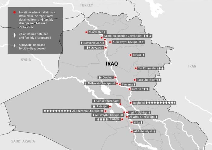 Arbitrary Arrests and Enforced Disappearances in Iraq 2014-2017 | HRW