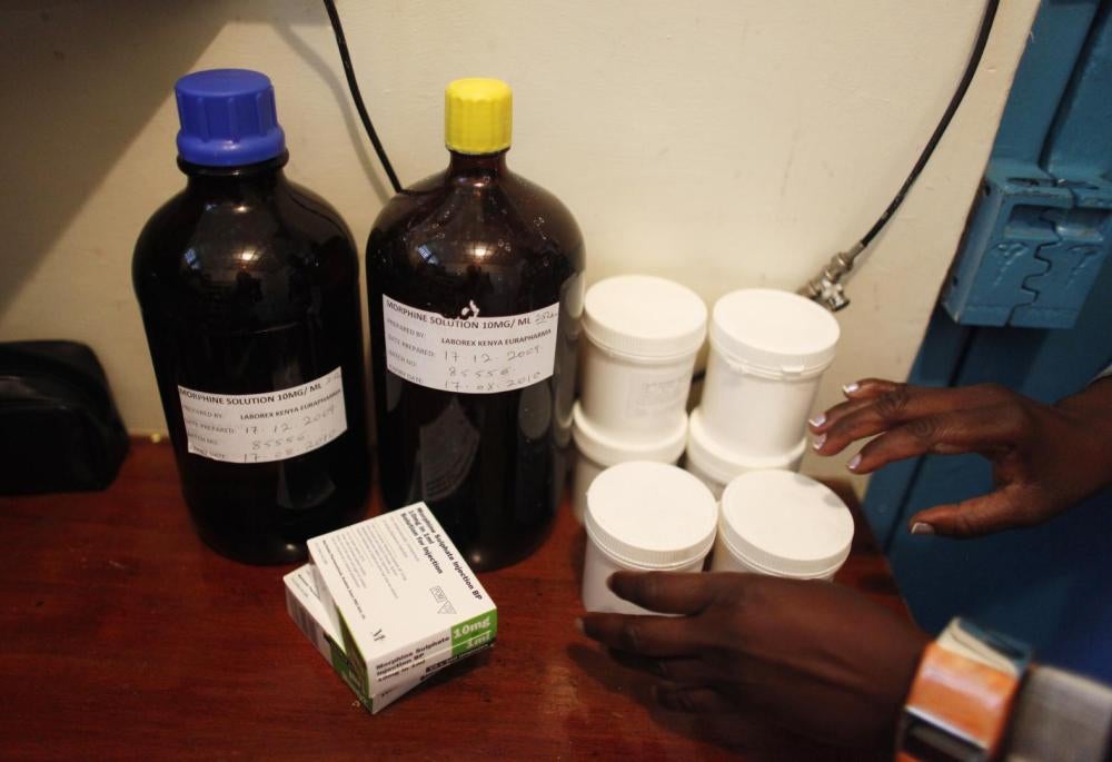 morphine injection palliative