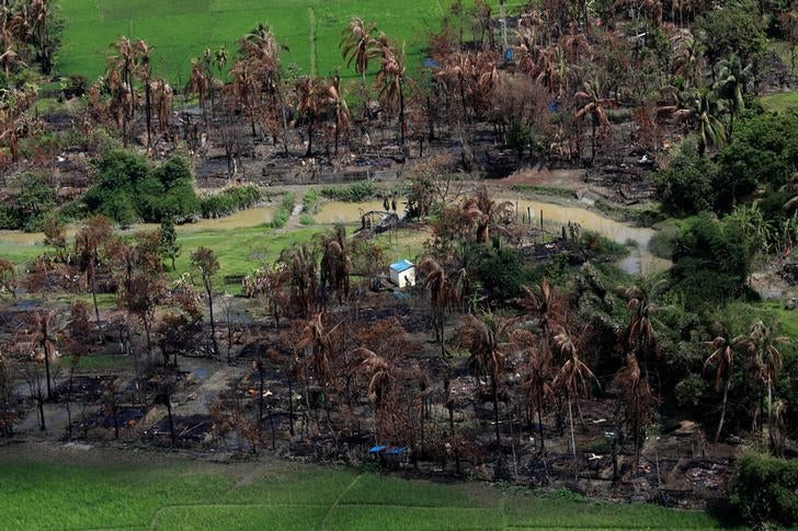 Aerial Views of Maungdaw Destruction | Human Rights Watch