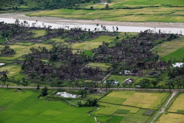 Aerial Views of Maungdaw Destruction | Human Rights Watch