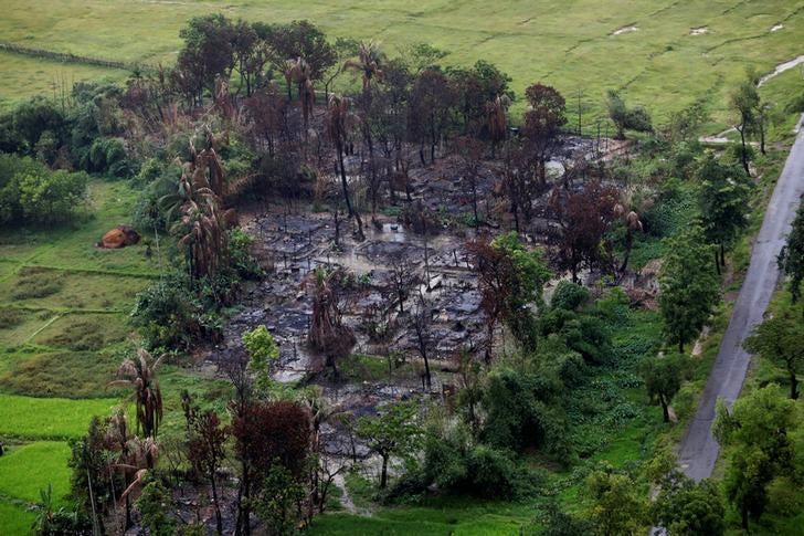Aerial Views of Maungdaw Destruction | Human Rights Watch