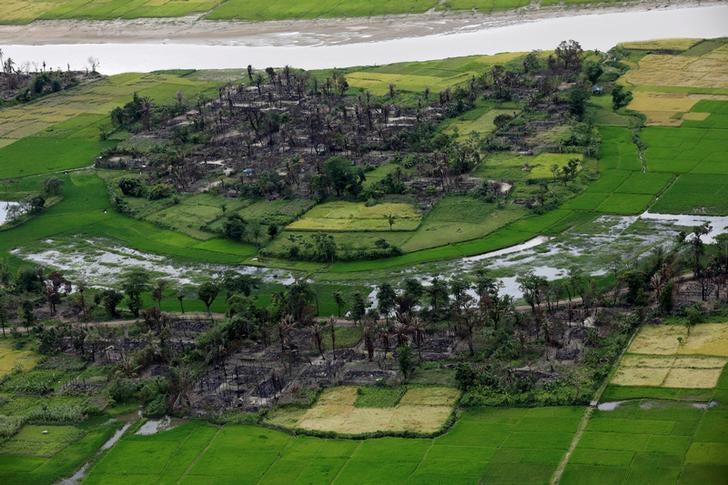 Aerial Views of Maungdaw Destruction | Human Rights Watch