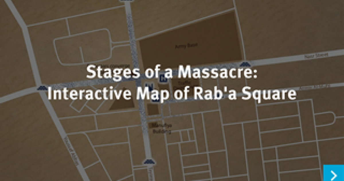 Rabaa Mapping a Massacre | Human Rights Watch