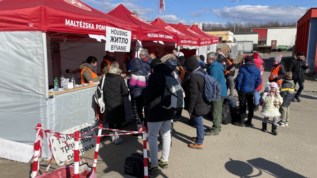 Escaping the Bloodshed: Refugees Reach Slovakia After Fleeing Ukraine ...