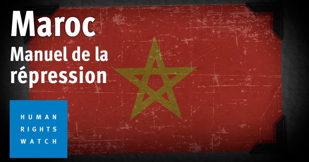 Espace Twitter : Manuel de techniques de répression au Maroc | Human ...