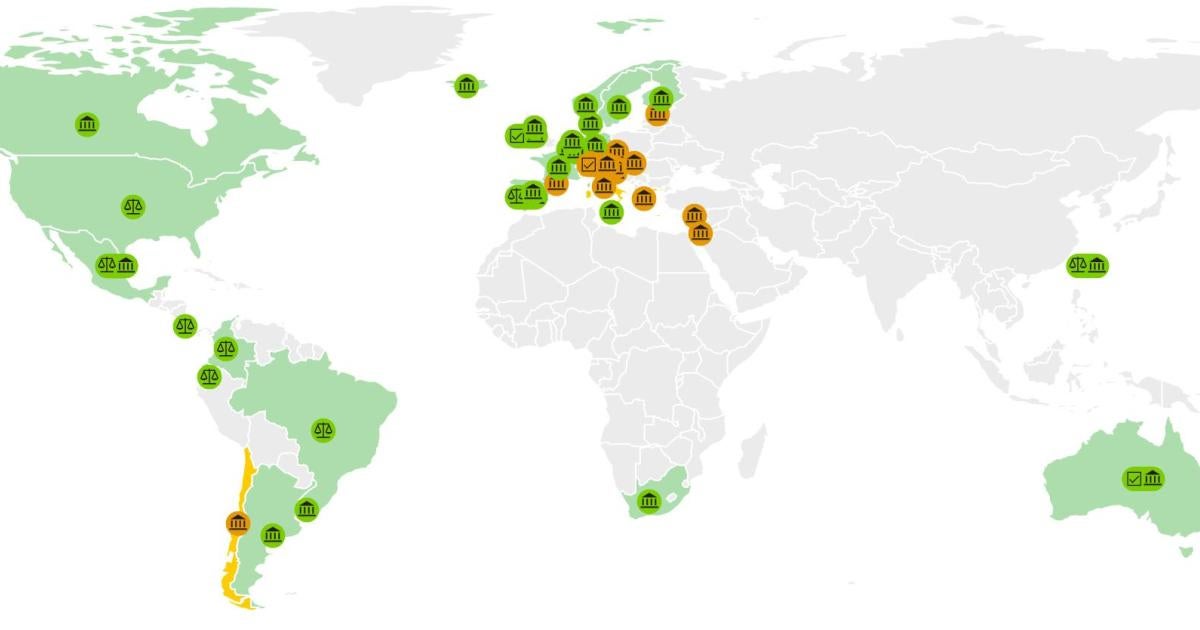 New Map Shows Same-Sex Marriage, Civil Unions and Registered ...